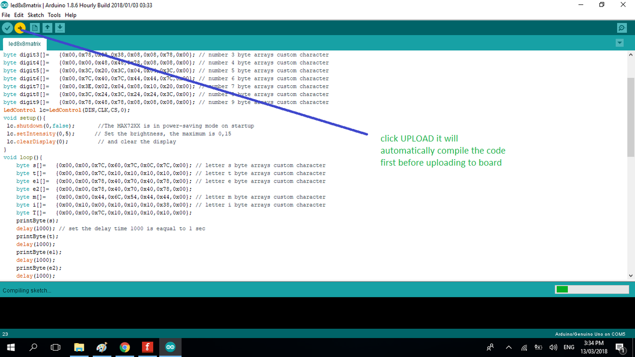 build custom characters using pixeltomatrix to MAX7219 Driven Led matrix — Steemit