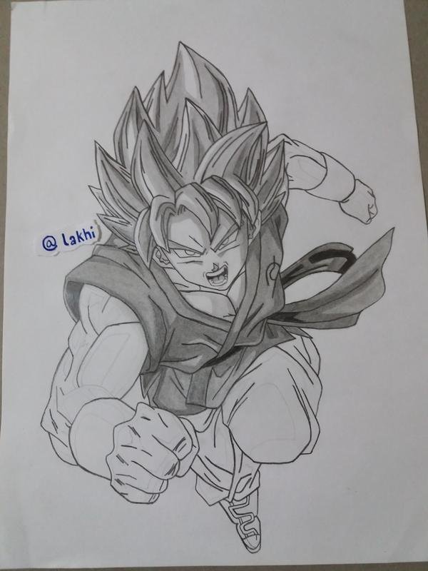 Drawing Goku from the Dragon Ball series. — Steemit