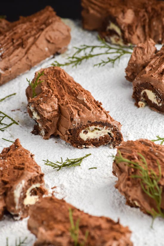 DOUBLE CHOCOLATE MINI YULE LOG CAKES 📷 FOOD PHOTO SHOOT 📷 (100% POWER ...