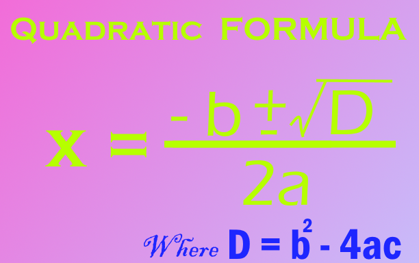 Solving Quadratic Equations Using The Formula — Steemit
