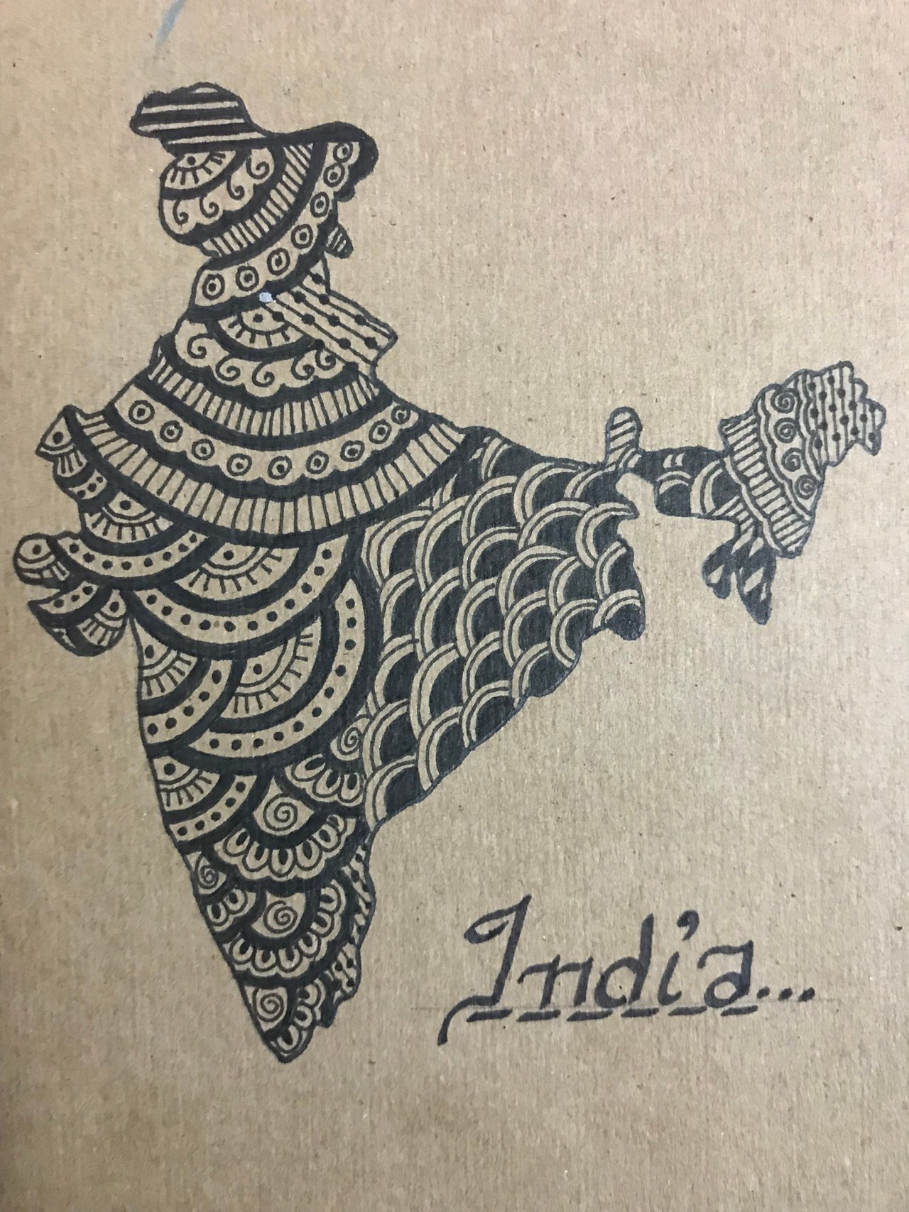 INDIA (cover page) #1 Sketchbook project. — Steemit