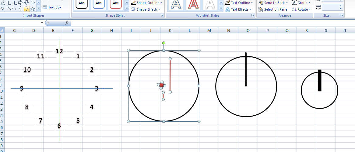 Tutorial How To Create Analog Oclock With Vba Excel — Steemit