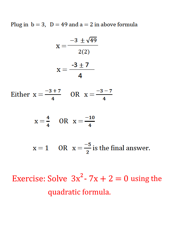 Solving Quadratic Equations Using The Formula — Steemit