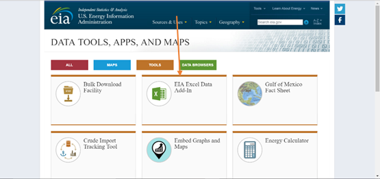 How to install and use the EIA Data Excel Tool for Microsoft Excel ...
