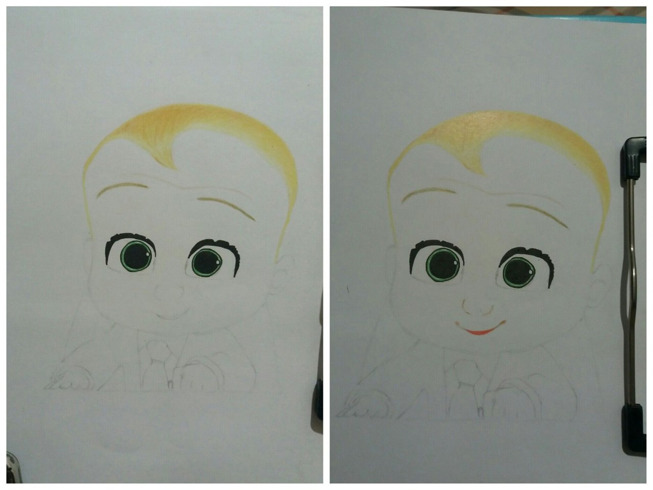 How to Draw Boss Baby Step by Step - Pease Heathence
