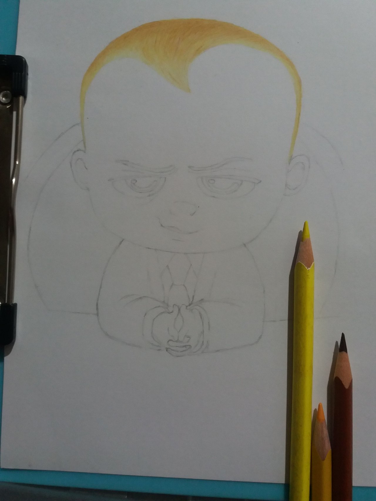 How to Draw Boss Baby Step by Step - Pease Heathence