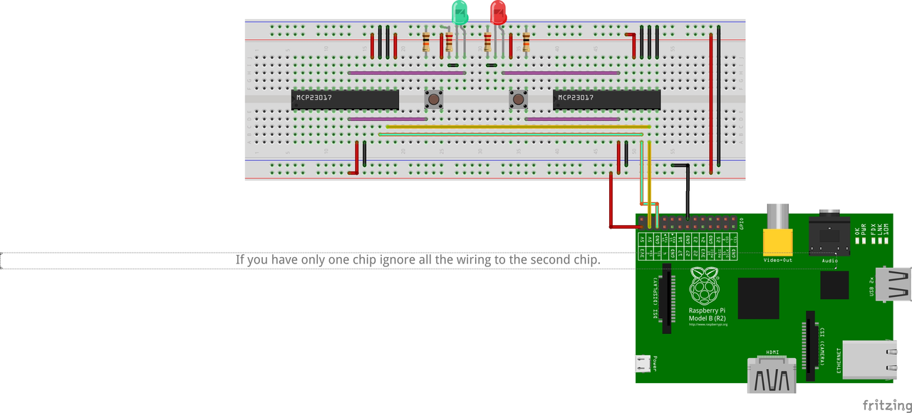 How to use MCP23017 with Raspberry Pi — Steemit