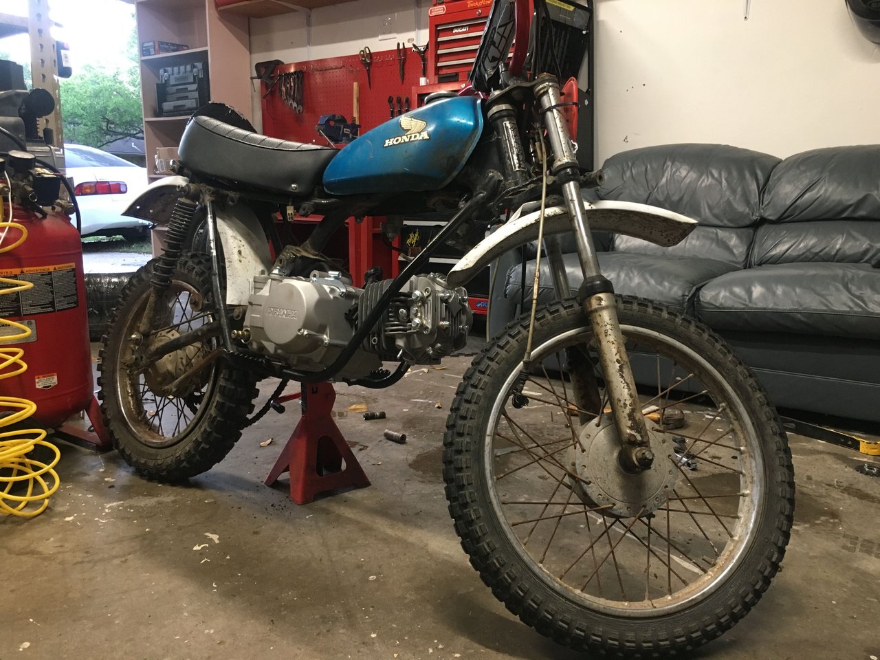 Honda XL70 swapped to 140cc — Steemit
