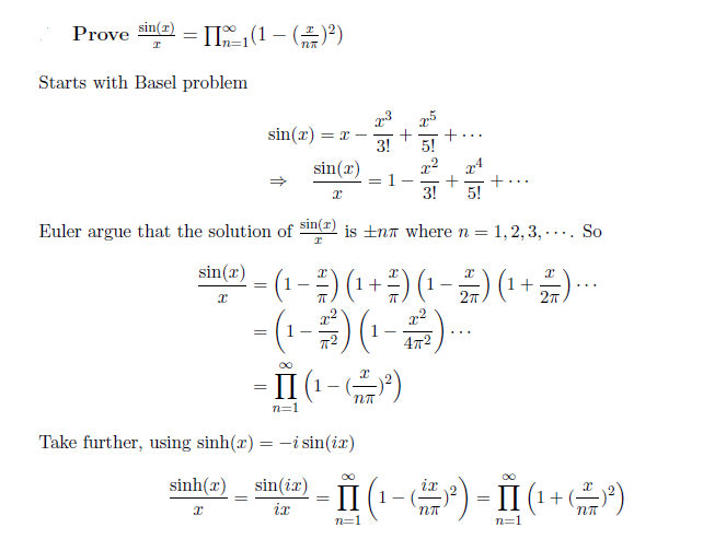 [math, computation] Euler-reflection formula-version 1 : Basel Problem — Steemit