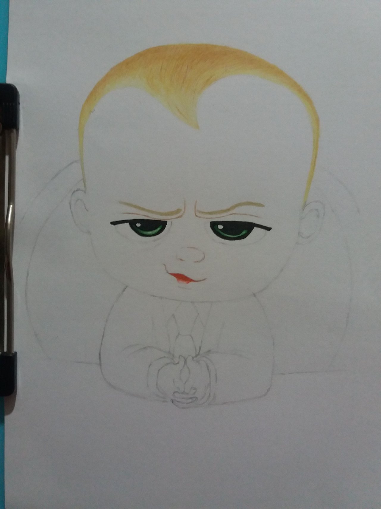 How to Draw Boss Baby Step by Step - Pease Heathence