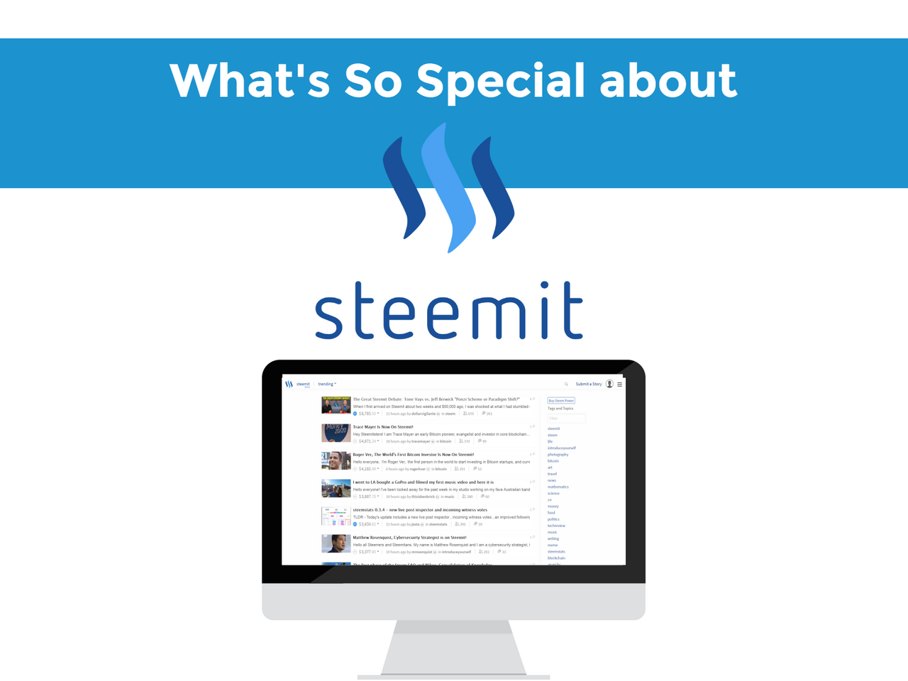 Steem Guide : What's So Special about Steemit Infographic — Steemit