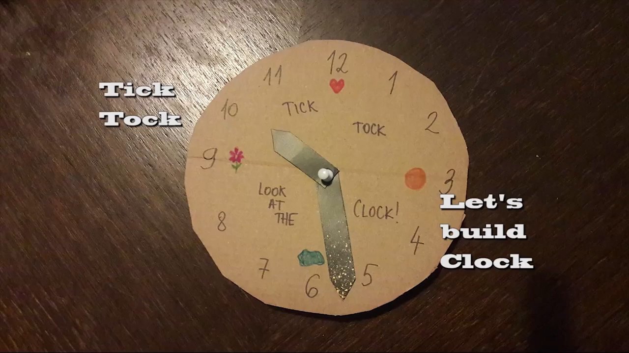 How to make a cardboard clock and learn to tell the Time — Steemit