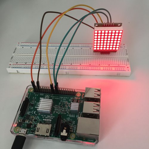 8x8 Matrix mit Raspi | Mein erster Steepshot Post