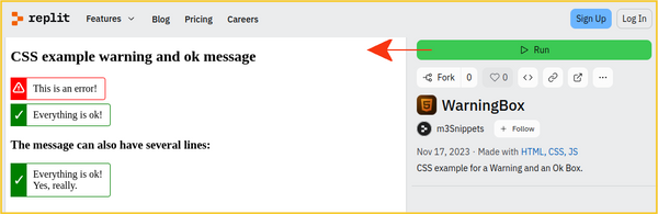 Einfache Warningbox mit CSS erstellen