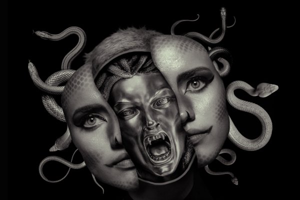 The three Gorgons (Las tres Gorgonas).