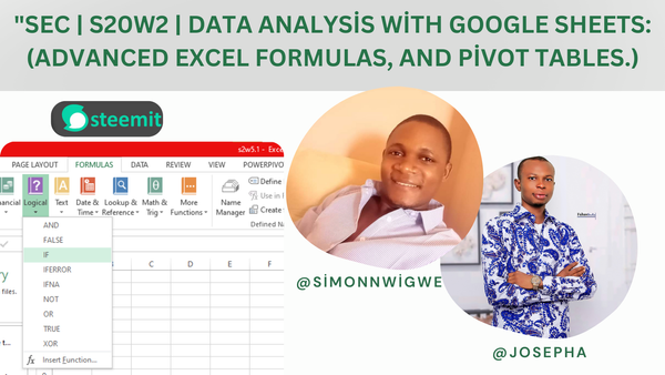 Data Analysis with Google Sheets: (Advanced Excel Formulas, and Piv...