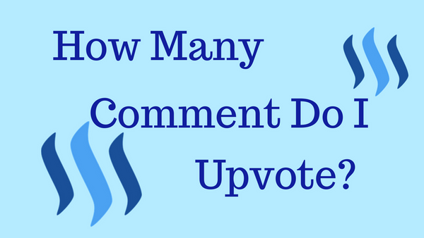 How Many Comments Do I Upvote?