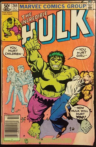 Bronze Age Classic Comic Book - The Incredible Hulk from 1981