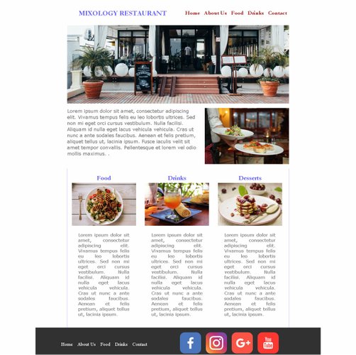 Web Page Layout hand coded from scratch - HTML & CSS