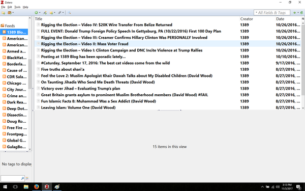 Using Zotero to save RSS feeds, and adding feed items to your libra...