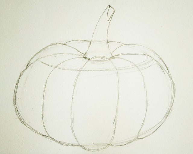 How to draw and color an autumn pumpkin - Step-by-step tutorial! — Steemit