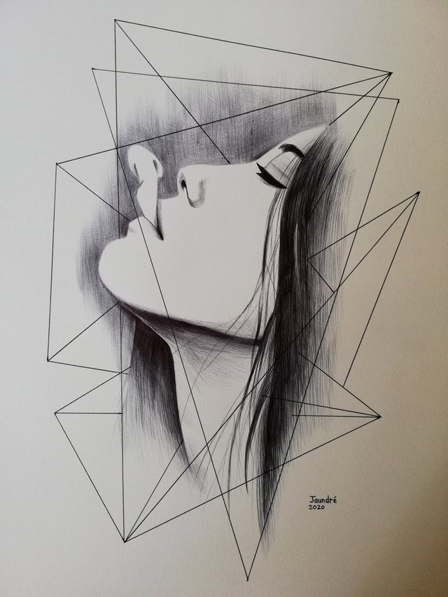 Girl Smoking Drawing