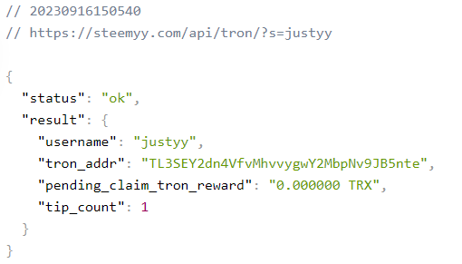 API to Get the TRON Wallet to a Steem Account — Steemit