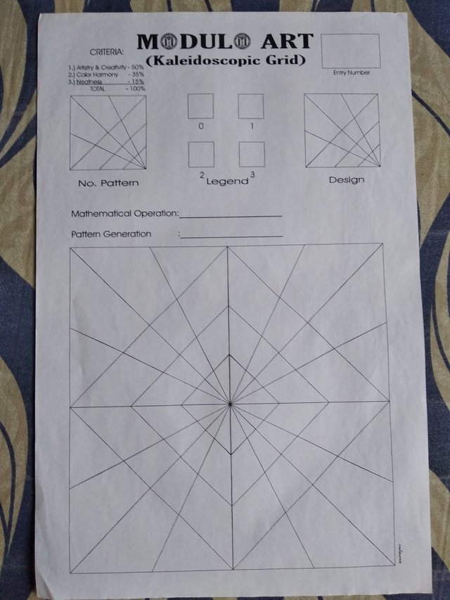 Modulo Art Square Grid