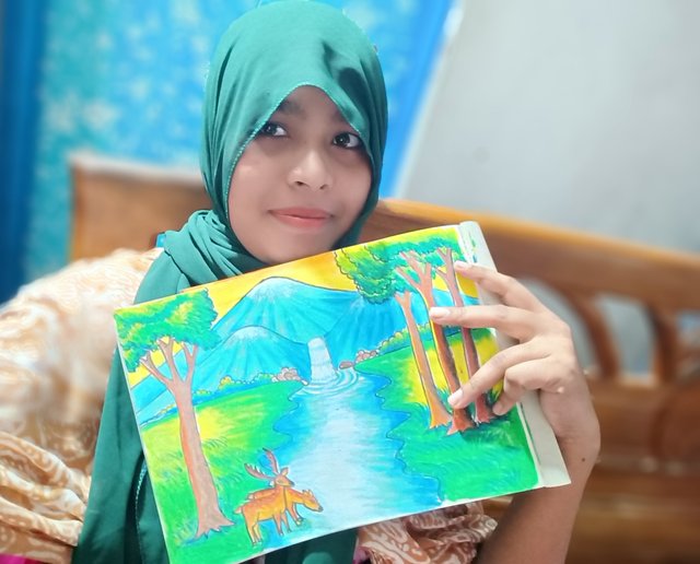 Drawing Beautiful Forest Scenery Steemit