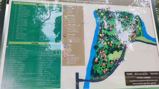 Peradeniya Botanical Garden Map | Fasci Garden