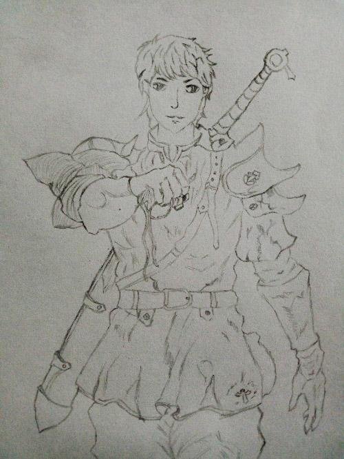 Cool Anime Warrior Drawings