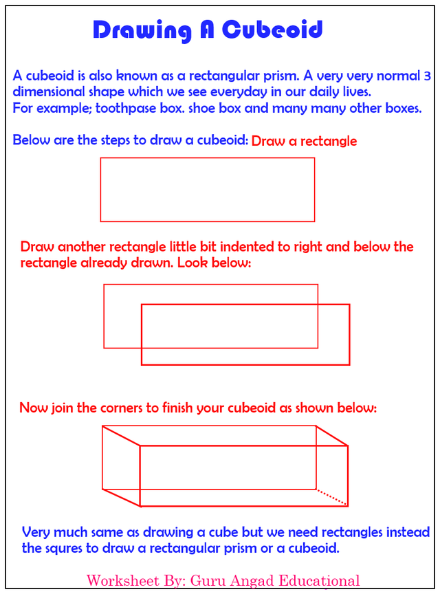 How To Draw A Rectangular Prism Step By Step