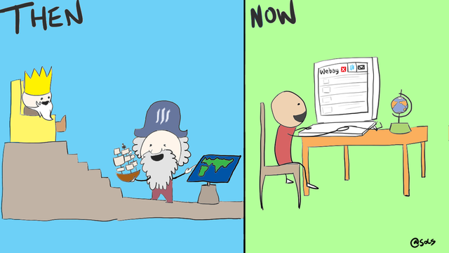 Globalization then and now - (original comic) — Steemit