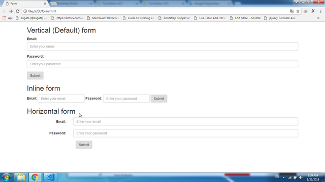 How to create Forms [Vertical, Horizontal and Inline Form] using bootstrap — Steemit