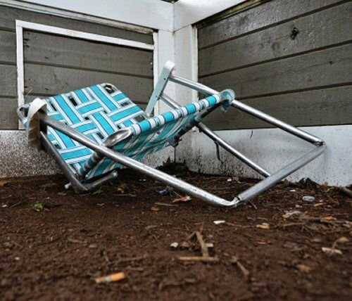 Broken Lawn Chair