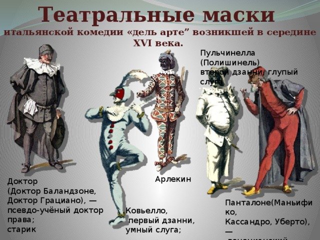 The theatre of Commedia Dell'ARTE and its characters — Steemit