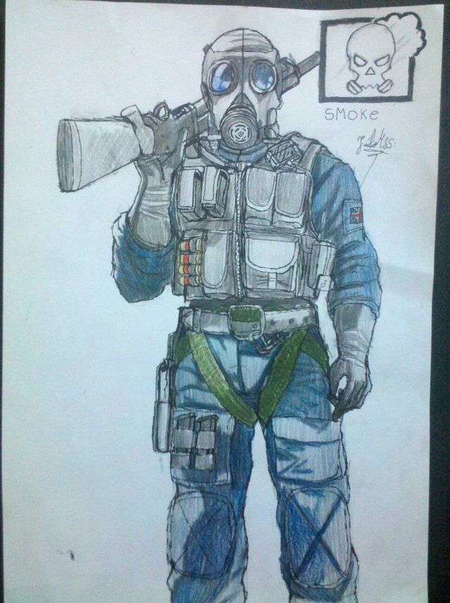 how to draw smoke rainbow six siege