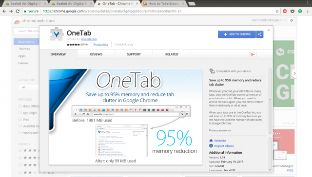 How OneTab makes life of a WEB-Surfer easy!!!! — Steemit