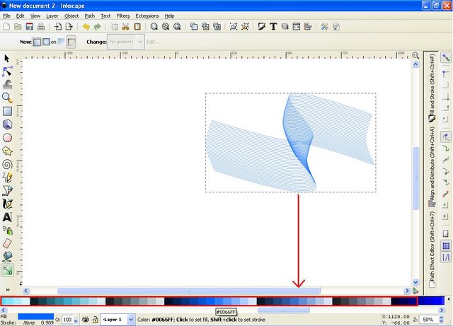 Tutorial : How to design an Abstract line Using Inkscape — Steemit