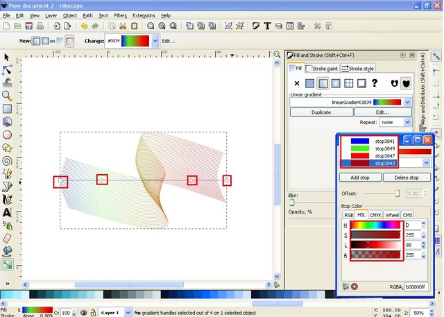 Tutorial : How to design an Abstract line Using Inkscape — Steemit