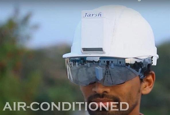 Industrial AC helmet to beat the heat— the world's first Air ...