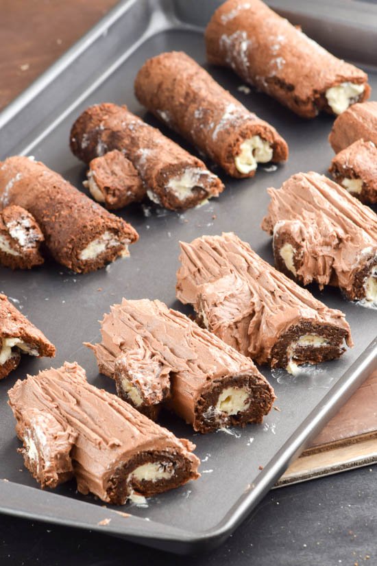 DOUBLE CHOCOLATE MINI YULE LOG CAKES 📷 FOOD PHOTO SHOOT 📷 (100% POWER ...