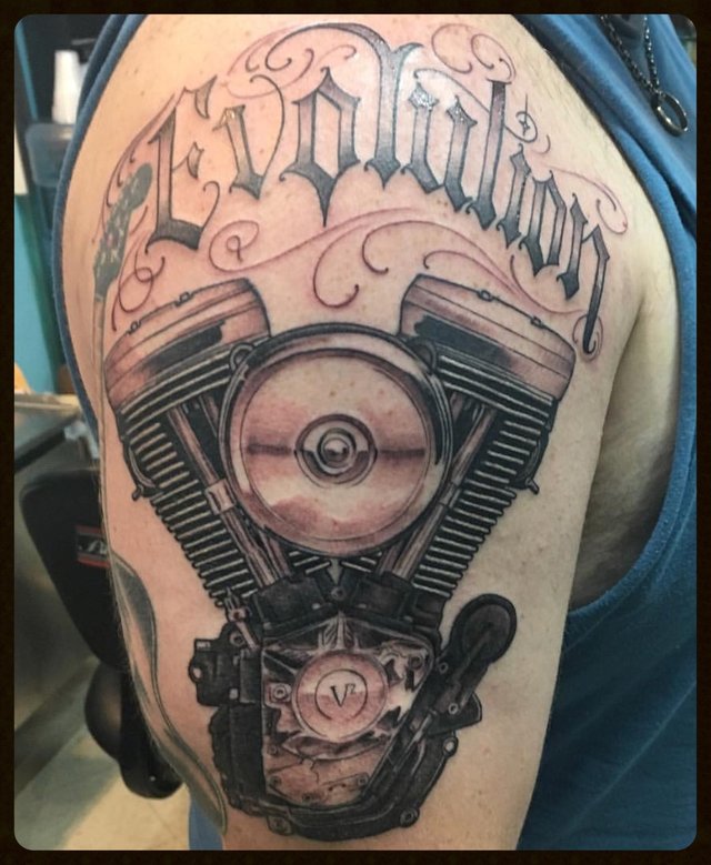Evo Engine Tattoos 50 Epic Engine Tattoos For Men