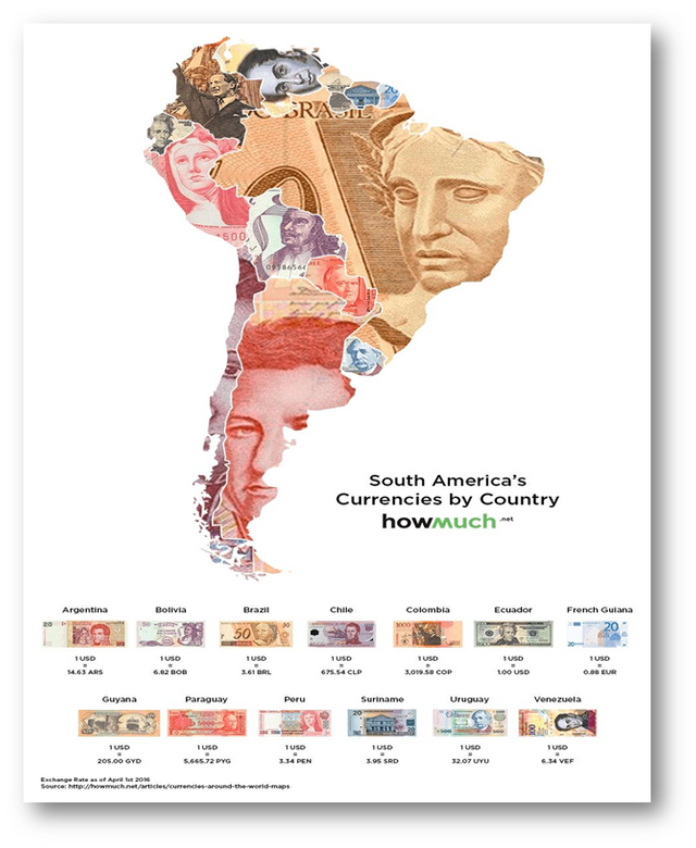 THE WORLD MAP OF CURRENCIES — Steemit