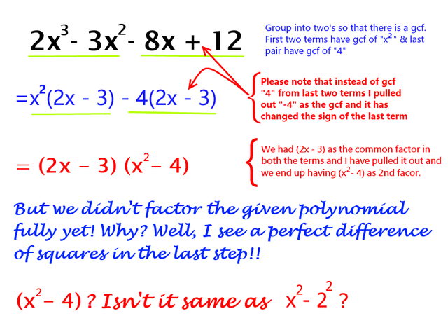 Factoring Polynomials With 4 Terms Algebra 1 Factoring And Solving 