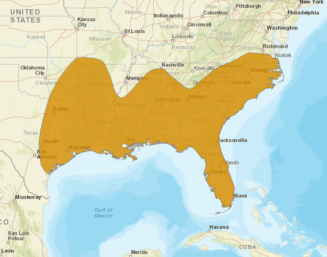Alligators In Florida Map