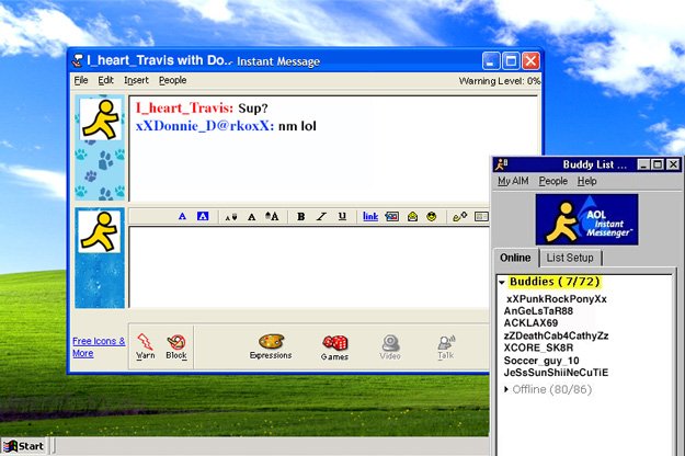 One of the most oldest chat service (AOL Instant Messenger, also knows ...