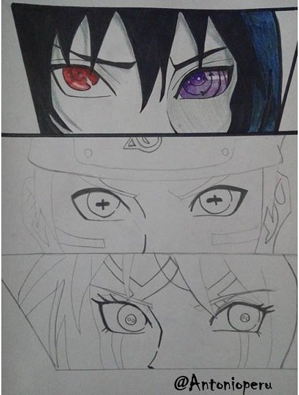 Sasuke Sharingan Eye Drawing