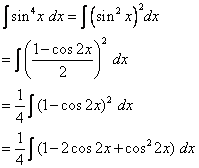Trig Of Integrals