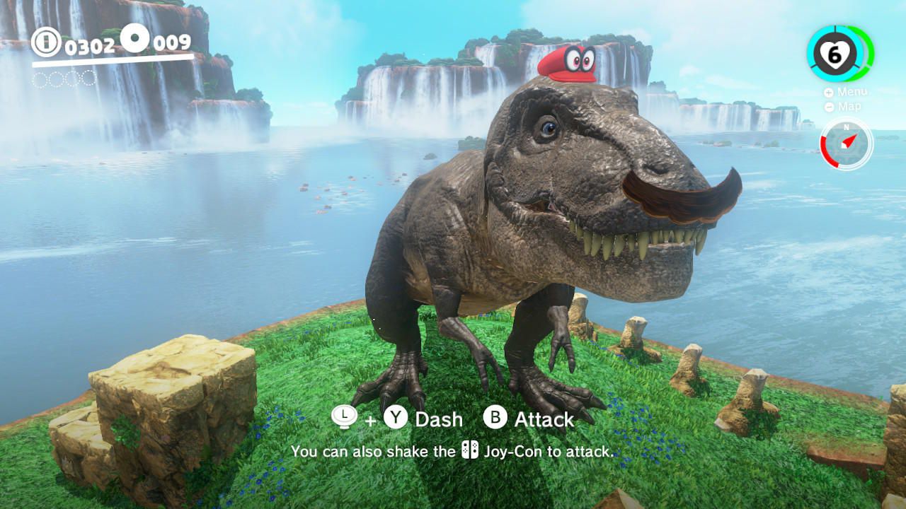 Super Mario Odyssey Dinosaur